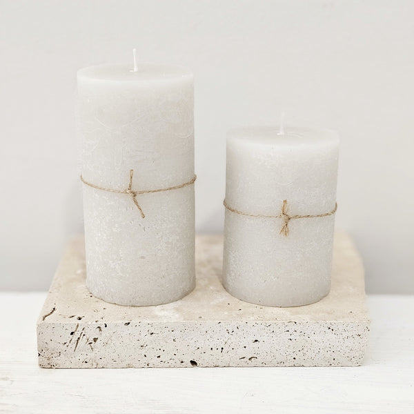 Textured Pillar Candle | Unscented – Luxe Coastal Home