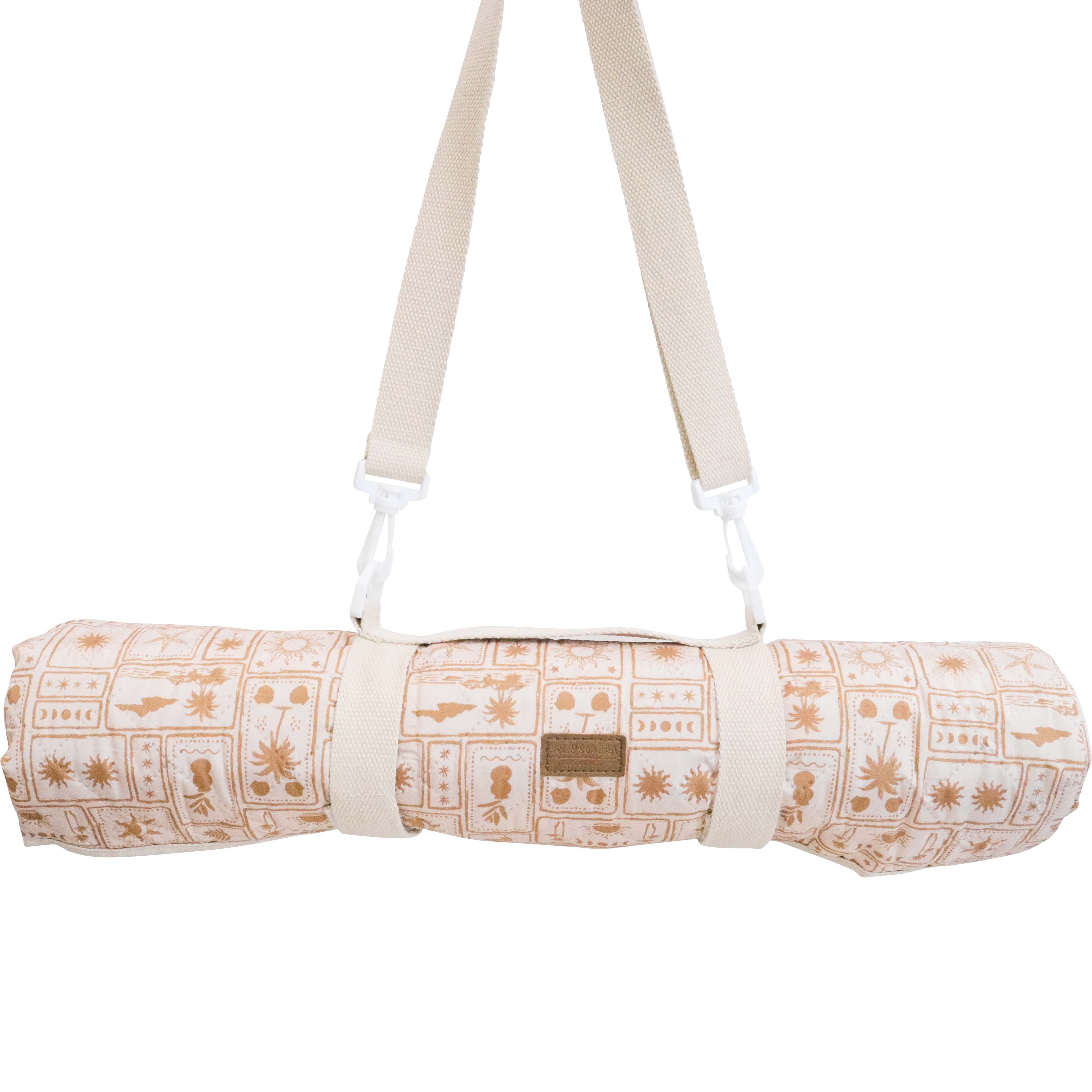Postcard Waterproof Picnic Rug with Carry Strap Luxe Coastal Home