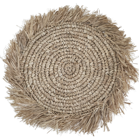 Raffia Place Mat Natural - Luxe Coastal Home