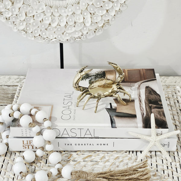 Crab Figurine | Brass | Luxe Coastal Home